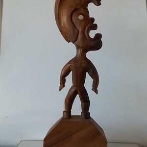 Vintage Hawaiian Menehune Beautifully Carved Expensive Koa Wood ...