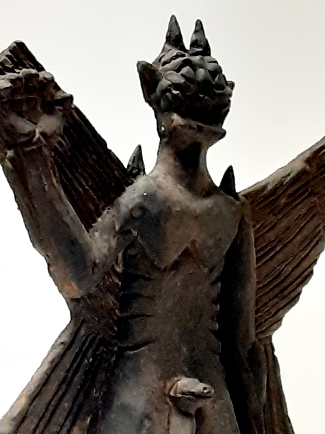 The Dark Pazuzu Demon Statue by Artist " Ting Hua Liu ",12"x8"x2 ...