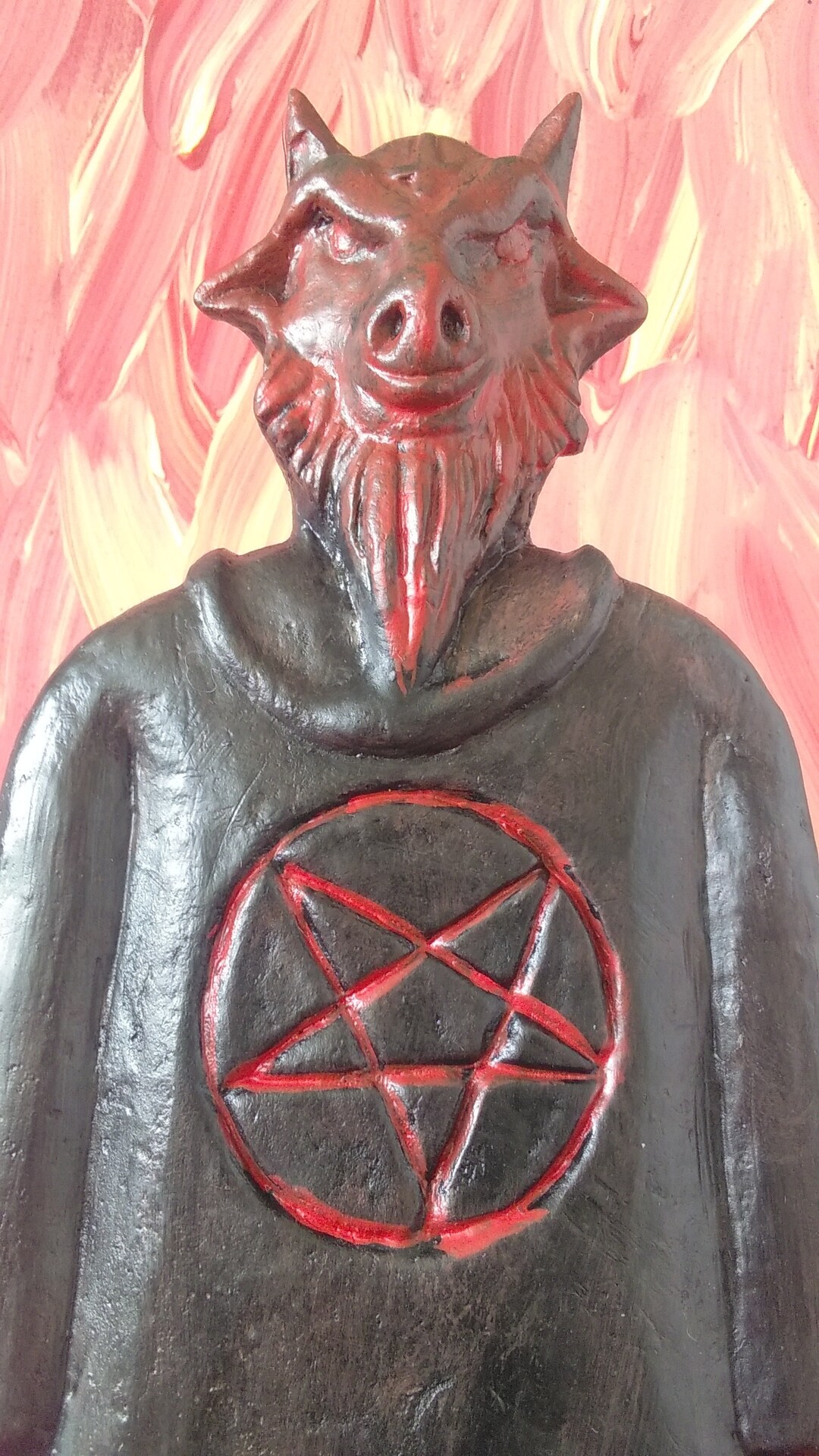The Devil Altar Statue,12"x8",satanica - Etsy