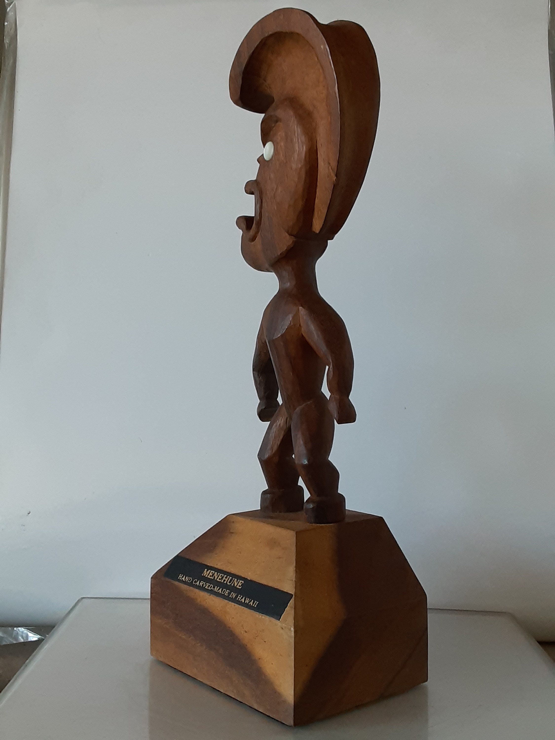 Vintage Hawaiian Menehune Beautifully Carved Expensive Koa Wood ...