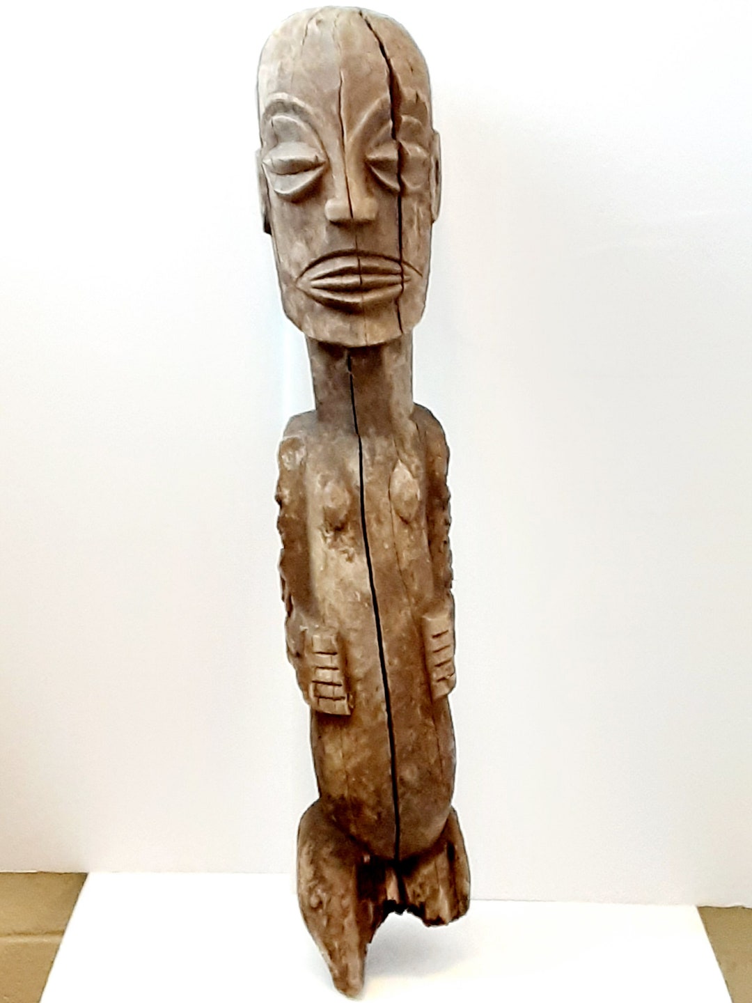 Vintage Old Polynesia Pacific Islander Wood Tiki,29"x11,",collectors - Etsy