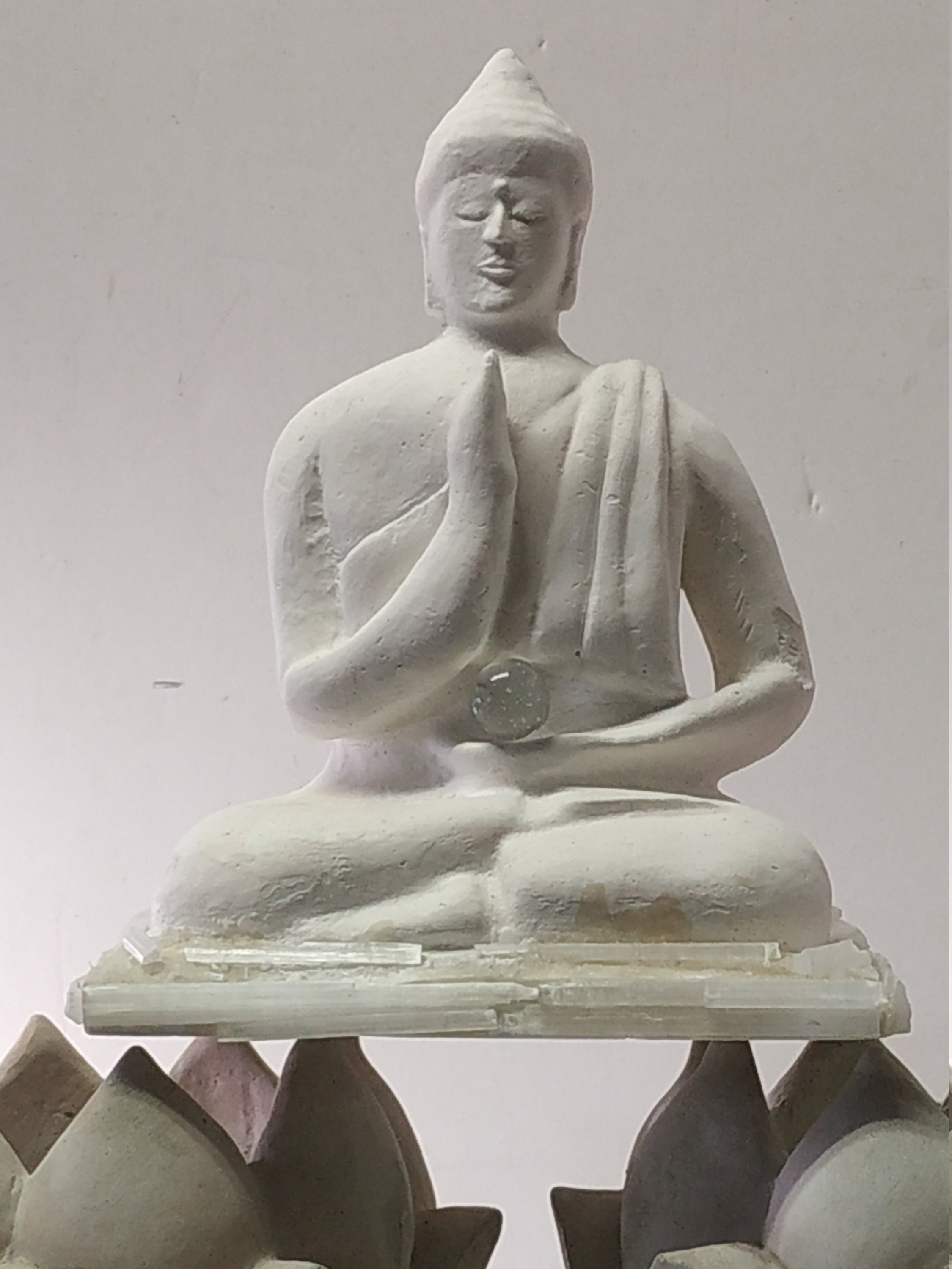 El Buda Blanco de la Pureza Protección y Sanación Estatua - Etsy España