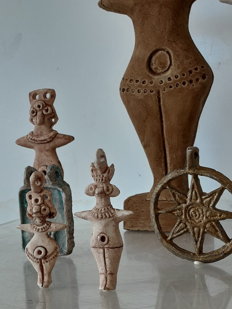 Lot of Ishtar Asherah Astarte Selene Goddess of Near Middle East ...