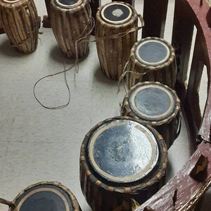 Antique Burma Burmese Orchestra Hsain Wain Royal Court Drum Percussion ...