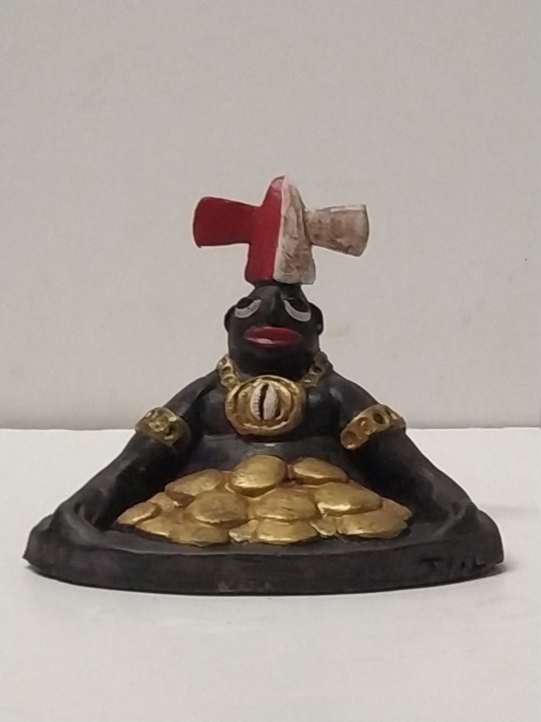 Voodoo King Shango Chango Altar Statue,5.25x4.25x3.5,santeria the ...