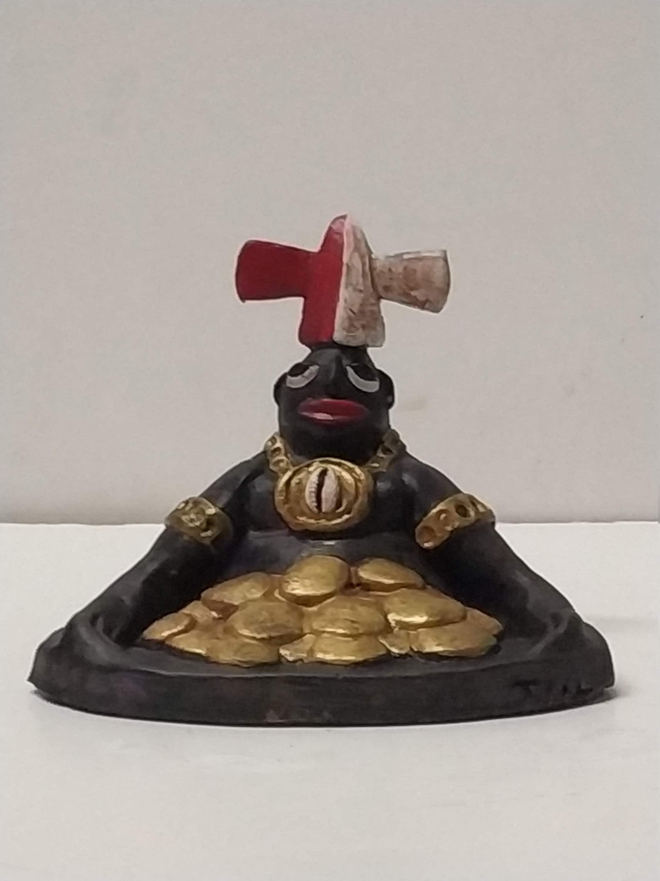 Voodoo King Shango Chango Altar Statue,5.25"x4.25"x3.5",santeria the ...