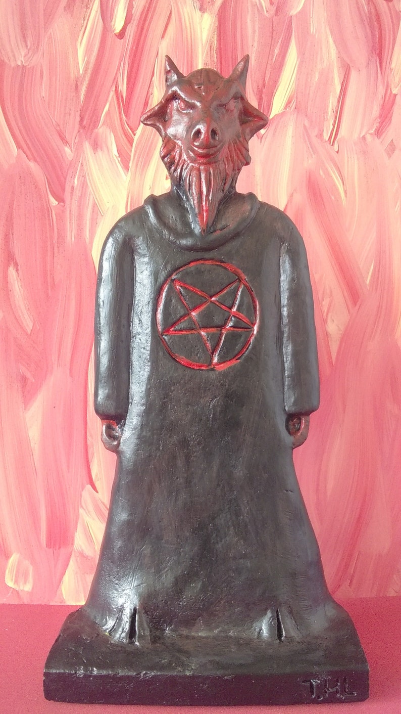 The Devil Altar Statue,12"x8",satanica - Etsy