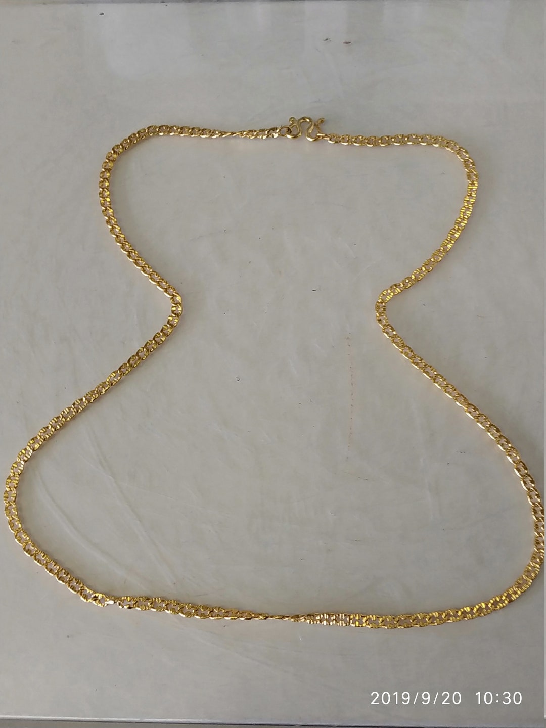 Beautiful Vintage Solid Pure Gold Asia Chain Necklace,27",collector - Etsy