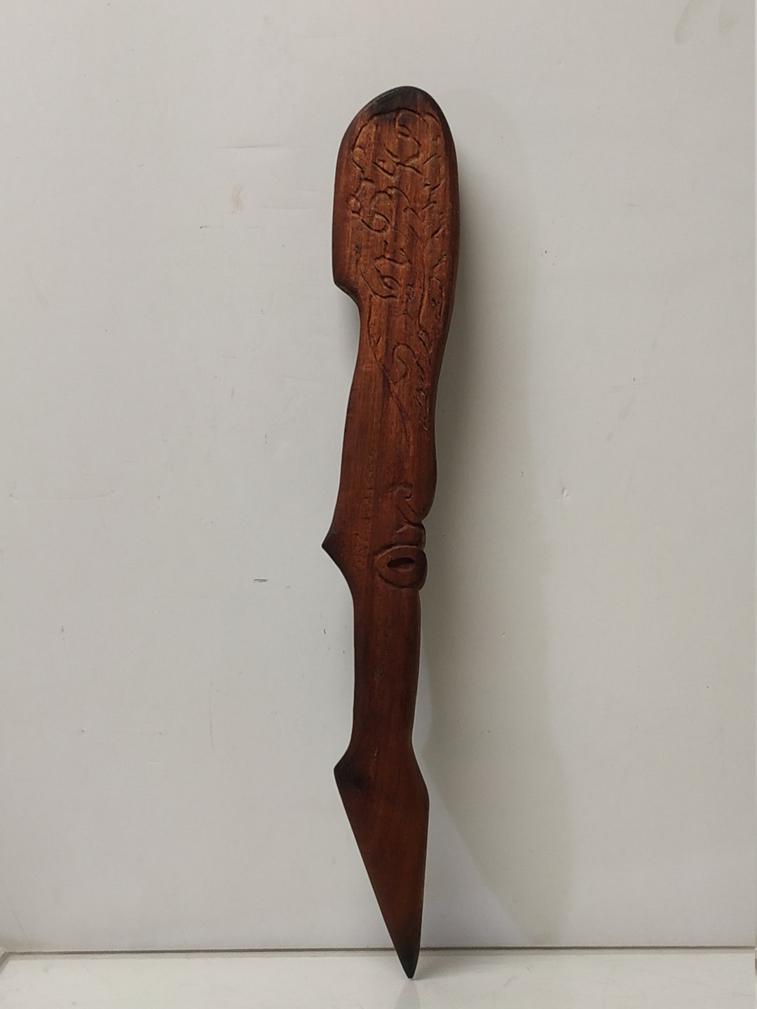 Polynesian Pacific Islander Wood Dagger,16"x2.25"x1",collector Piece - Etsy