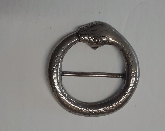 Vintage 70's Ouroboros Amulet Belt Buckle Made in Italy - Etsy