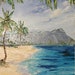 Original Oil Hawaii Diamond Head Painting by Artist,28x22x2,collector ...