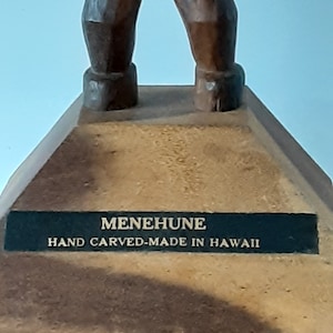 Vintage Hawaiian Menehune Beautifully Carved Expensive Koa Wood ...