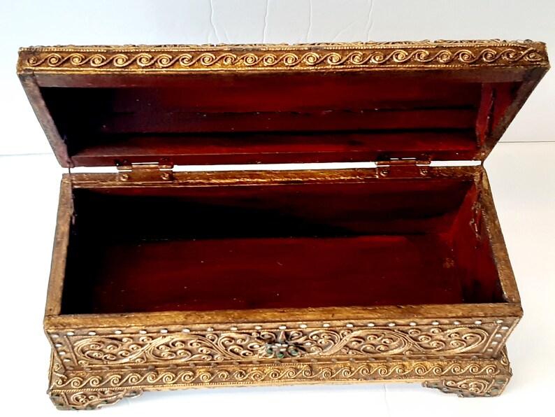 Vintage Thai Royal Buddhist Ceremonial Long Box,12.5"×5.5",collectors ...