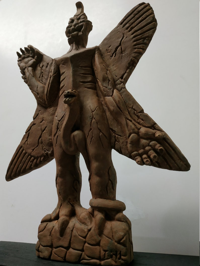 Pazuzu Demon Statue by Artist Ting Hua Liu,10.75"x7.5" - Etsy