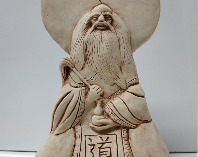 Lao Tzu Daoism Taoism Yin Yang Statue by Artist Ting Hua Liu ,13x7.5 ...