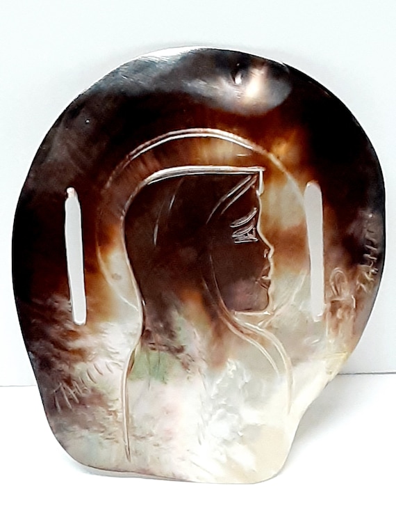 Beautiful Girl Tahitian Abalone Artist Creation Belt … - Gem