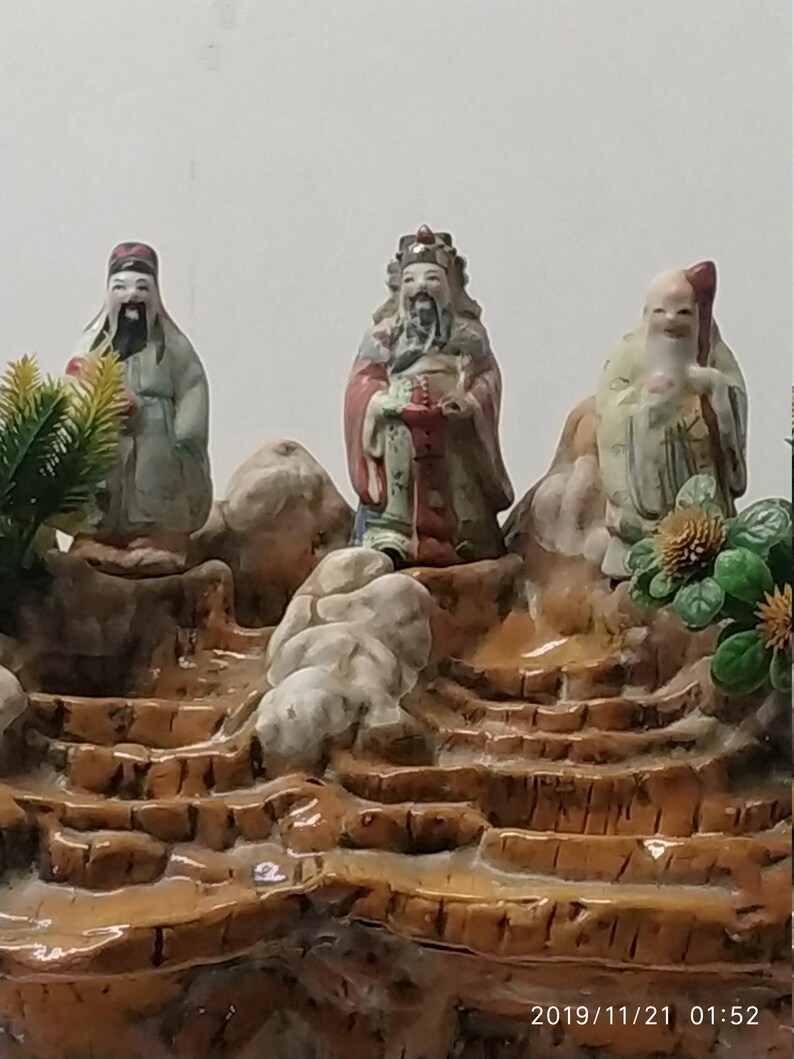 Vintage Chinese Porcelain Fu Lu Shou Gods of Long Life & - Etsy