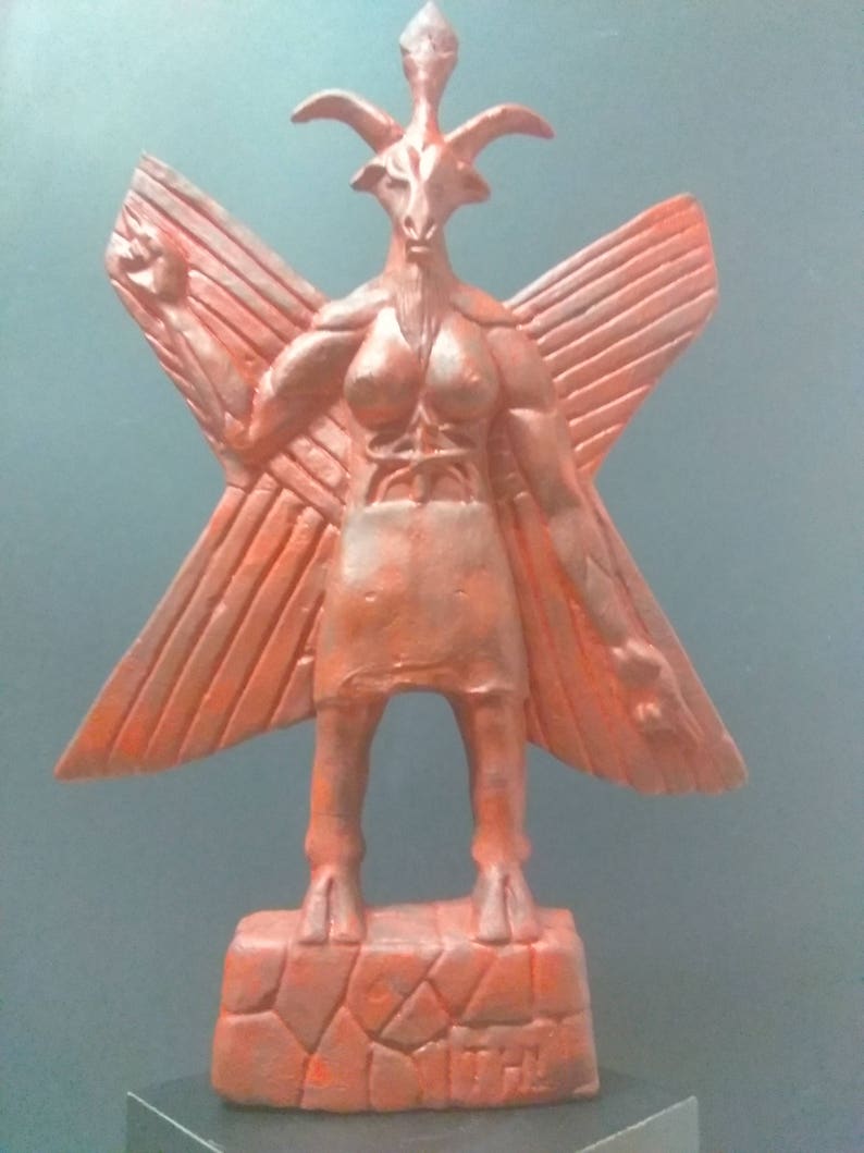 Baphomet Dark God Occult Statue by Ting Hua Liu,13x7.75, - Etsy
