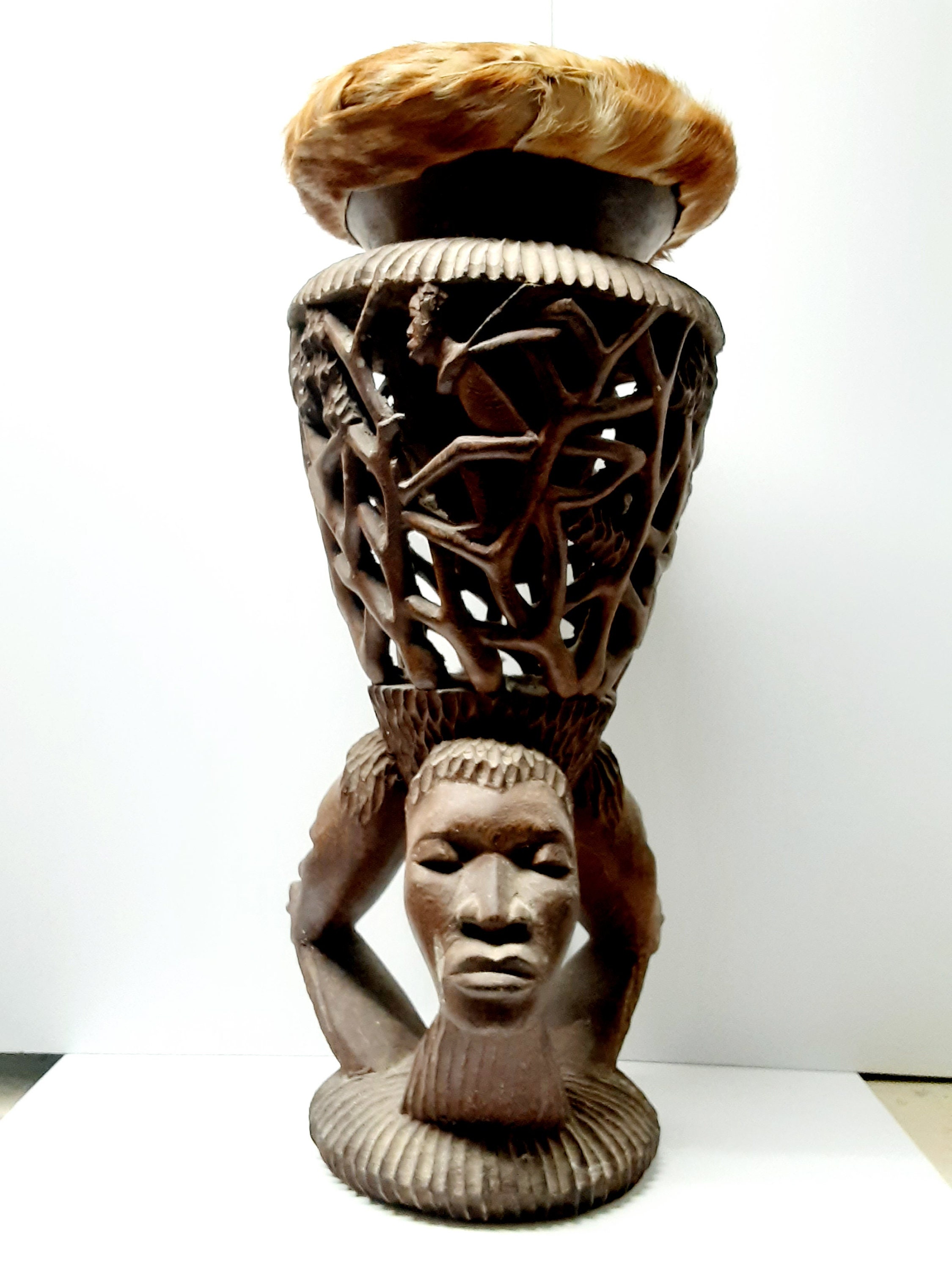 Rare Yoruba Vodun Spiritual Drum,21.5",collectors - Etsy