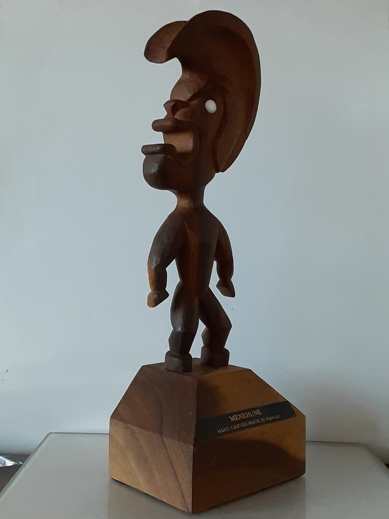 Vintage Hawaiian Menehune Beautifully Carved Expensive Koa Wood ...