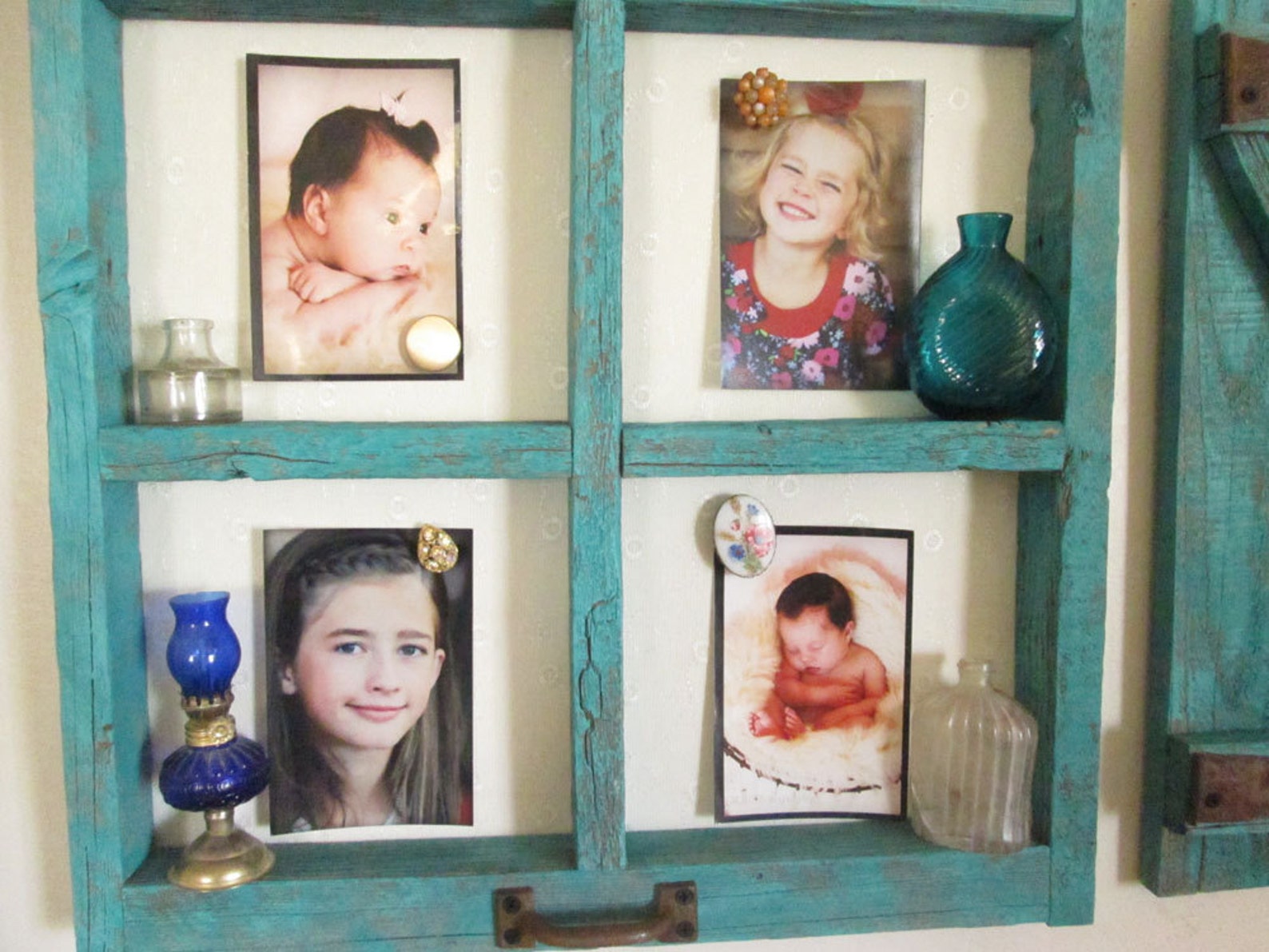 Window Frame Rustic Fabric Magnet Board - Etsy