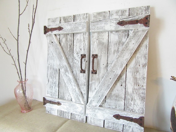 Rustic Shutter Barn Doors - Etsy