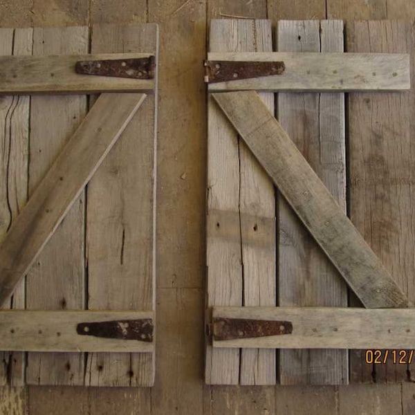 Barn Door Window Shutters - Etsy