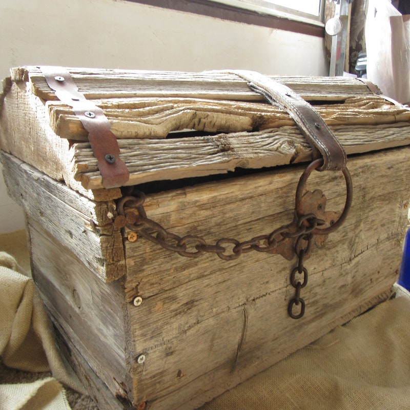Wooden Treasure Chest - Etsy