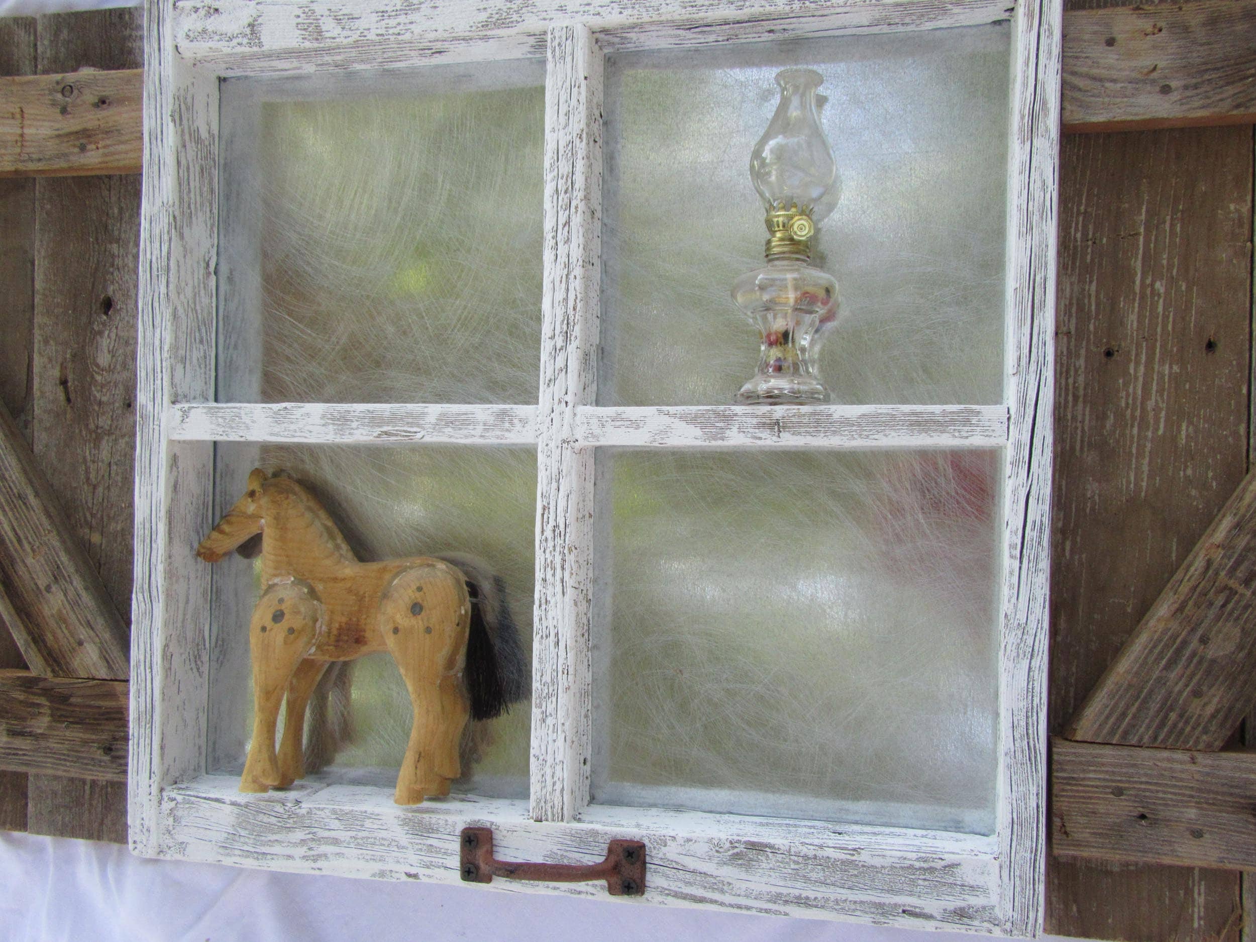 Rustic Little Window Frame With Shutters - Etsy UK
