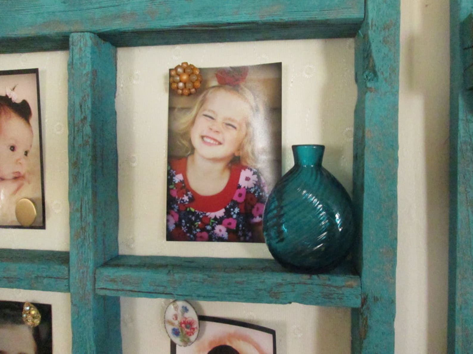 Window Frame Rustic Fabric Magnet Board - Etsy