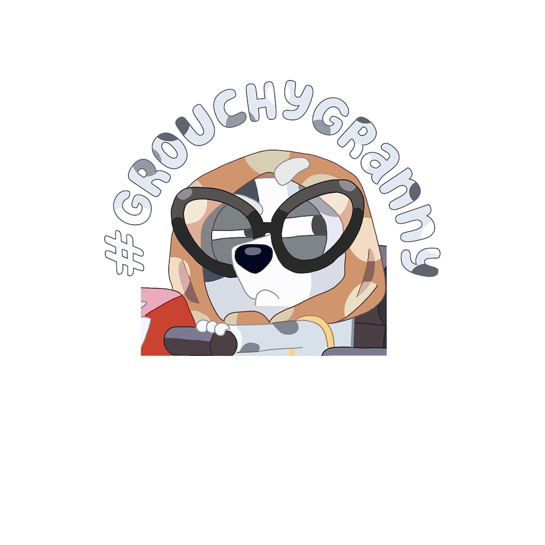 Grouchy Granny Bluey Png Bluey SVG Bluey Bingo Png Bluey - Etsy