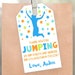 Jump Favor Tags Jump Birthday Party Favors Boys Jump Party - Etsy