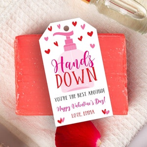 Valentine's Day Gift Tag, Editable Teacher Valentines Gift Tag Template ...