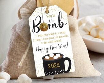 New Years Gift Tags | Etsy