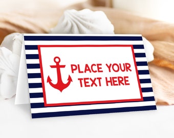 Nautical Food Labels | Etsy