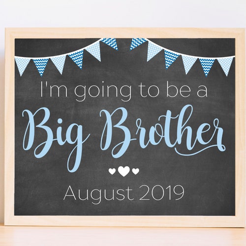 I'm Going to Be a Big Brother Big Sister Plaque Baby - Etsy