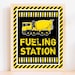 Fueling Station Sign, Printable Construction Birthday Party Sign ...