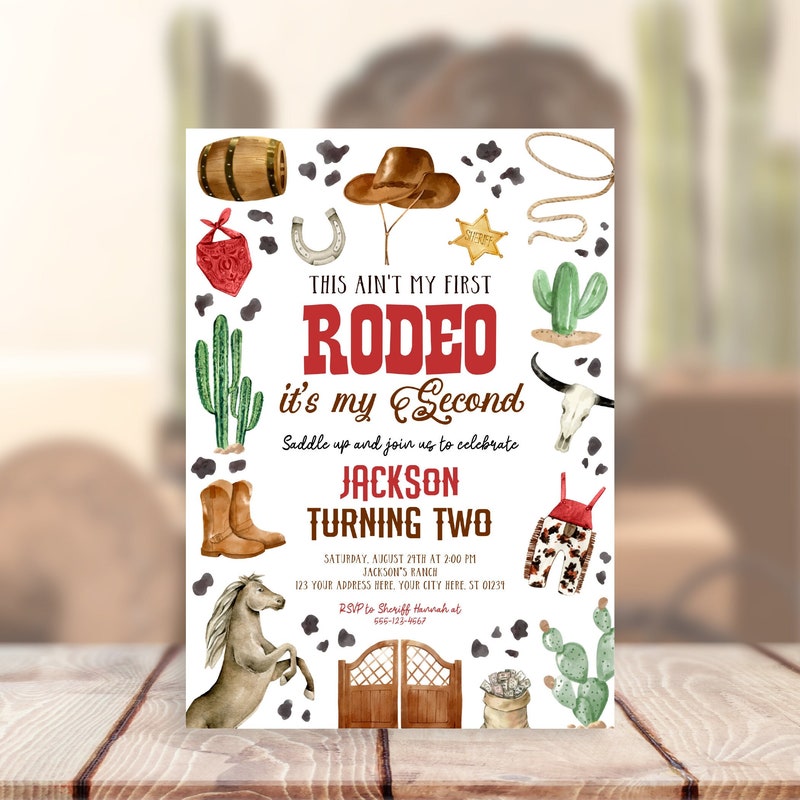 Rodeo Party Invitation - Etsy