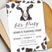 Cow Birthday Invitation Editable Boy Barnyard Party Invite Template ...