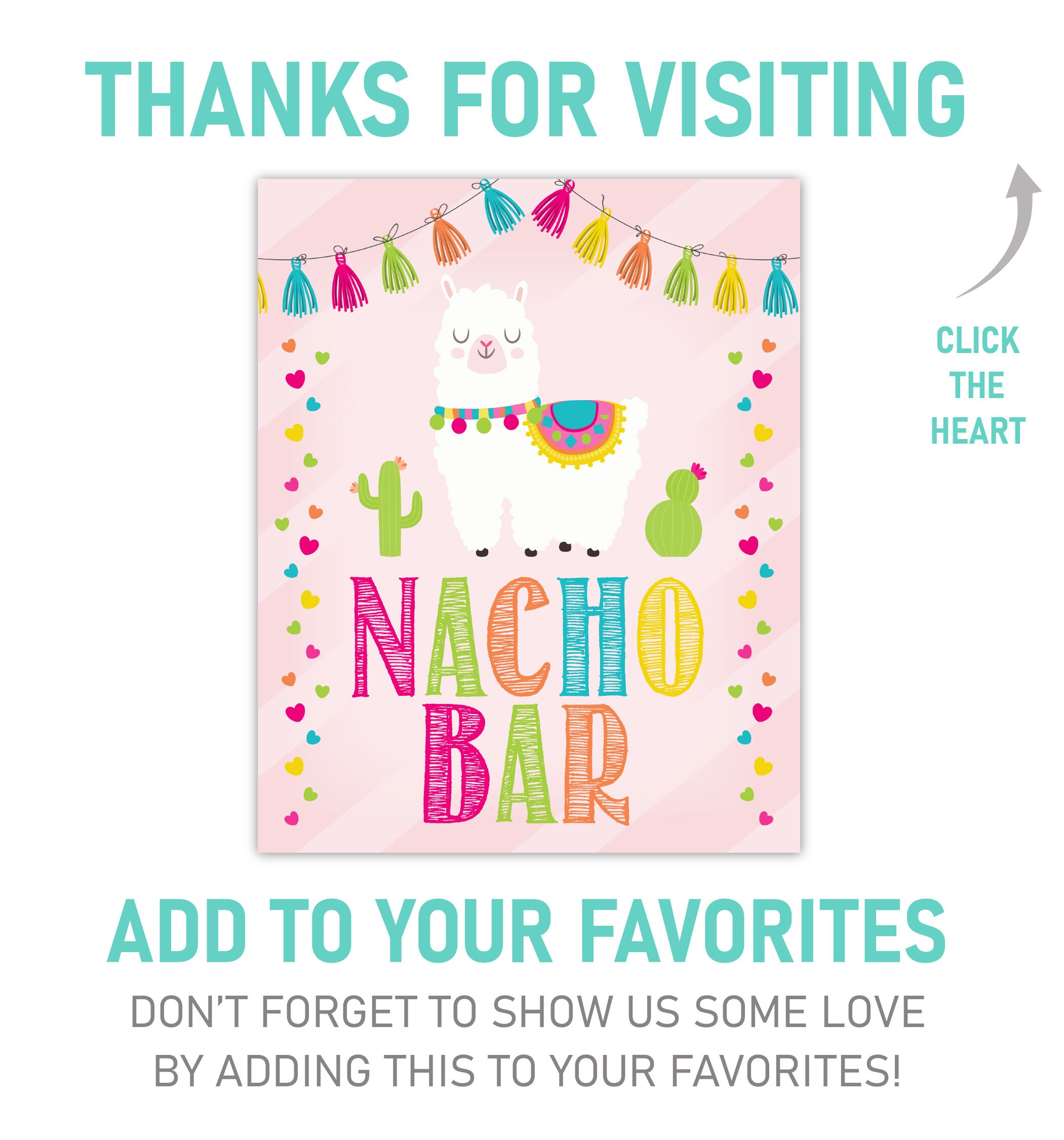 Llama Nacho Bar Party Sign Printable Llama Party Sign Llama - Etsy Canada