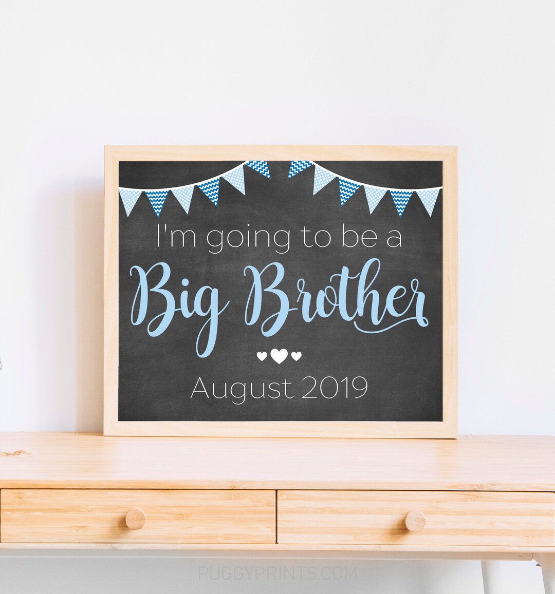 I'm Going to Be a Big Brother Baby Announcement Sign | Editable ...