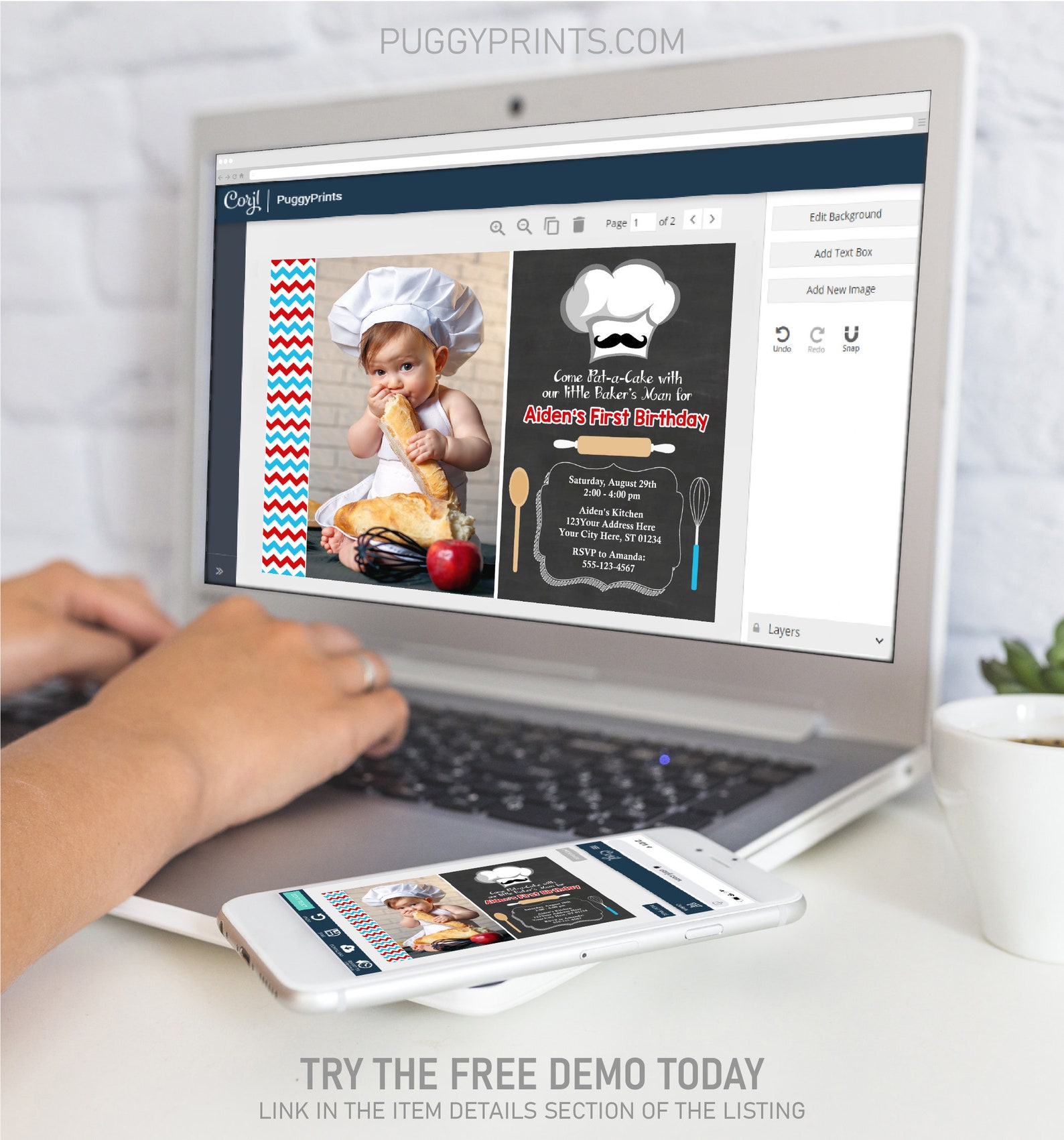 Cooking Party Invitation Editable Cooking Invitation - Etsy