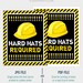 Hard Hats Required Sign, Printable Construction Birthday Party Sign ...