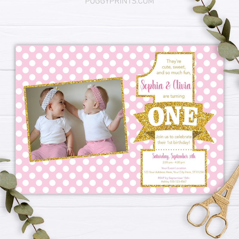 Twin First Birthday - Etsy