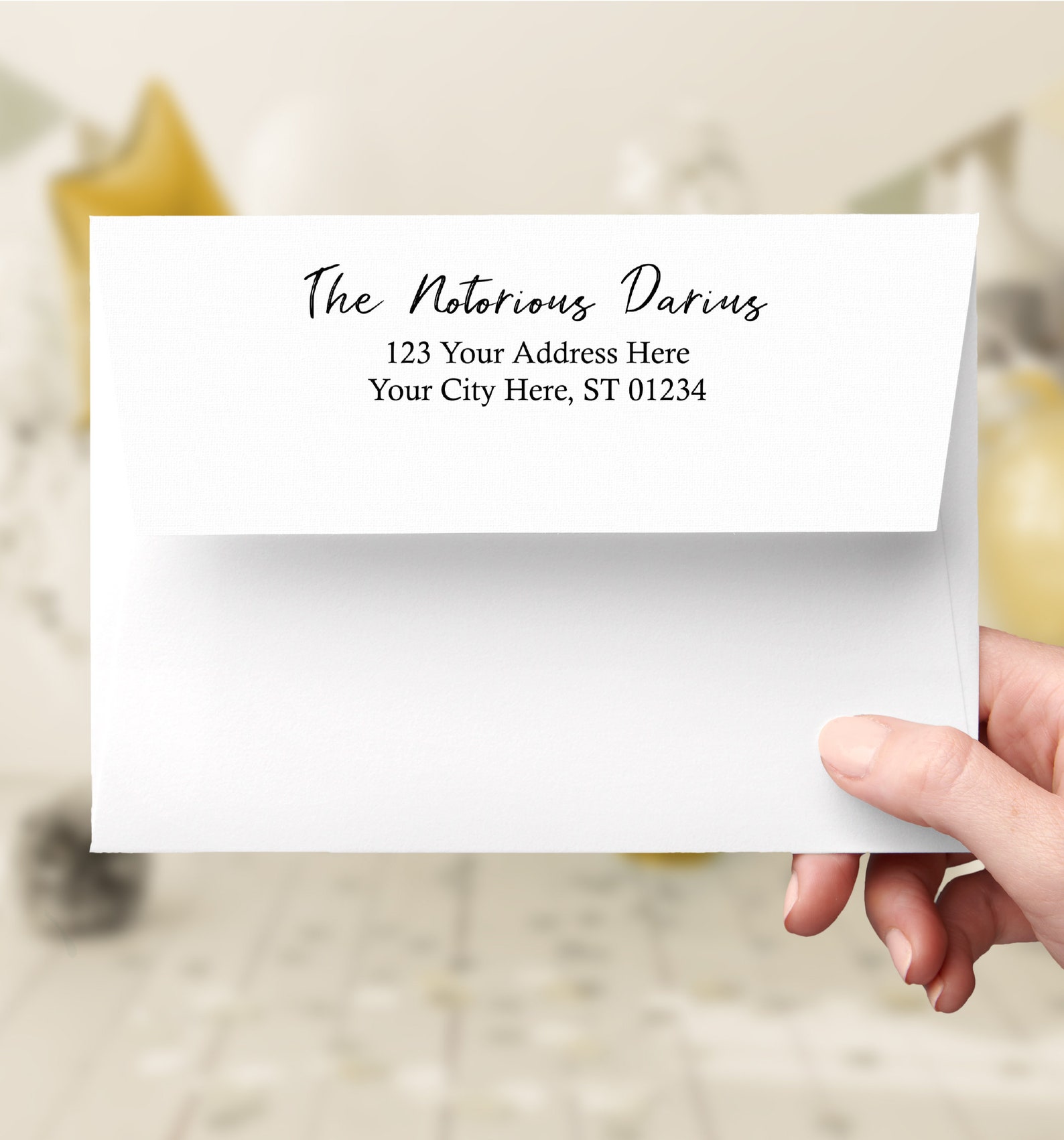 Editable Notorious One Envelope Template Printable the Big - Etsy