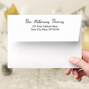 Editable Notorious One Envelope Template Printable the Big - Etsy