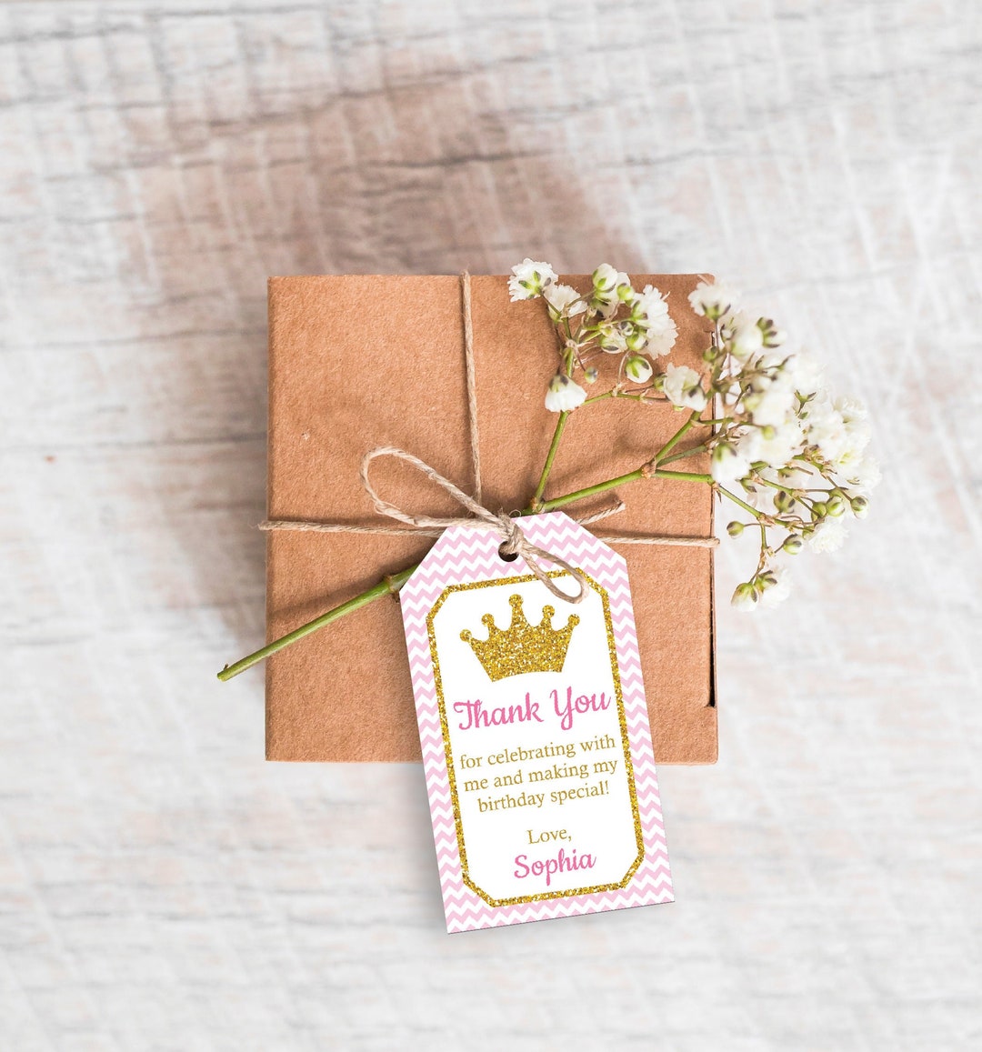 Princess Birthday Favor Tags, Editable Princess Favor Tags, Printable ...