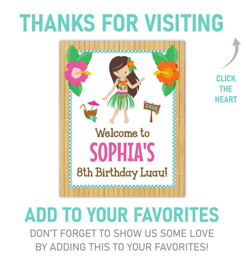 Luau Birthday Party Sign Luau Party Decorations Luau Welcome - Etsy