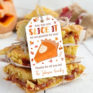 Thanksgiving Gift Tags, Editable Thanksgiving Favor Tag Template, Any ...