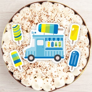 Popsicle Birthday Cake Topper Printable Popsicle Centerpieces - Etsy